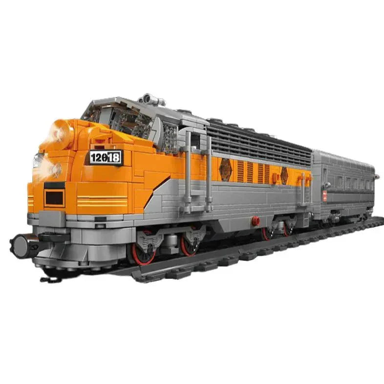 EMD F7 Locomotive | 1540pcs – Motor Builds