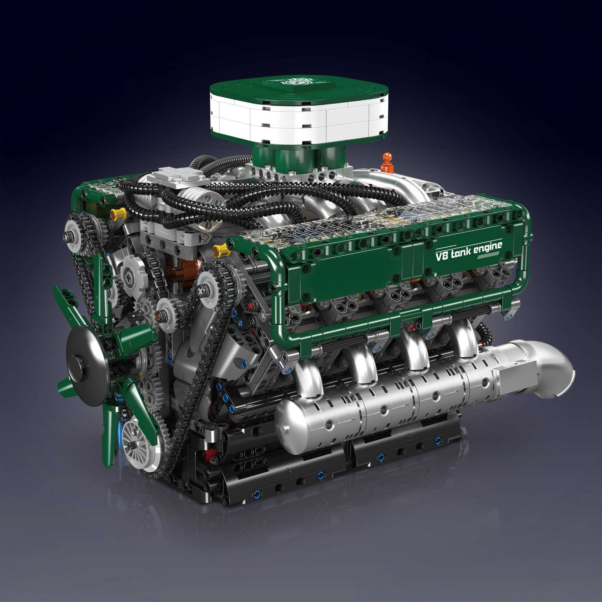 Functional V8 Tank Engine | 2250pcs – Motor Builds